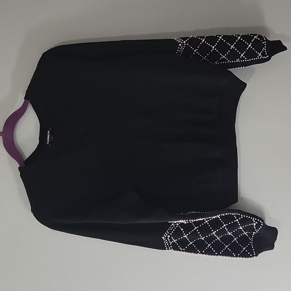 Express | Sweaters | Express Black Knit Top | Poshmark